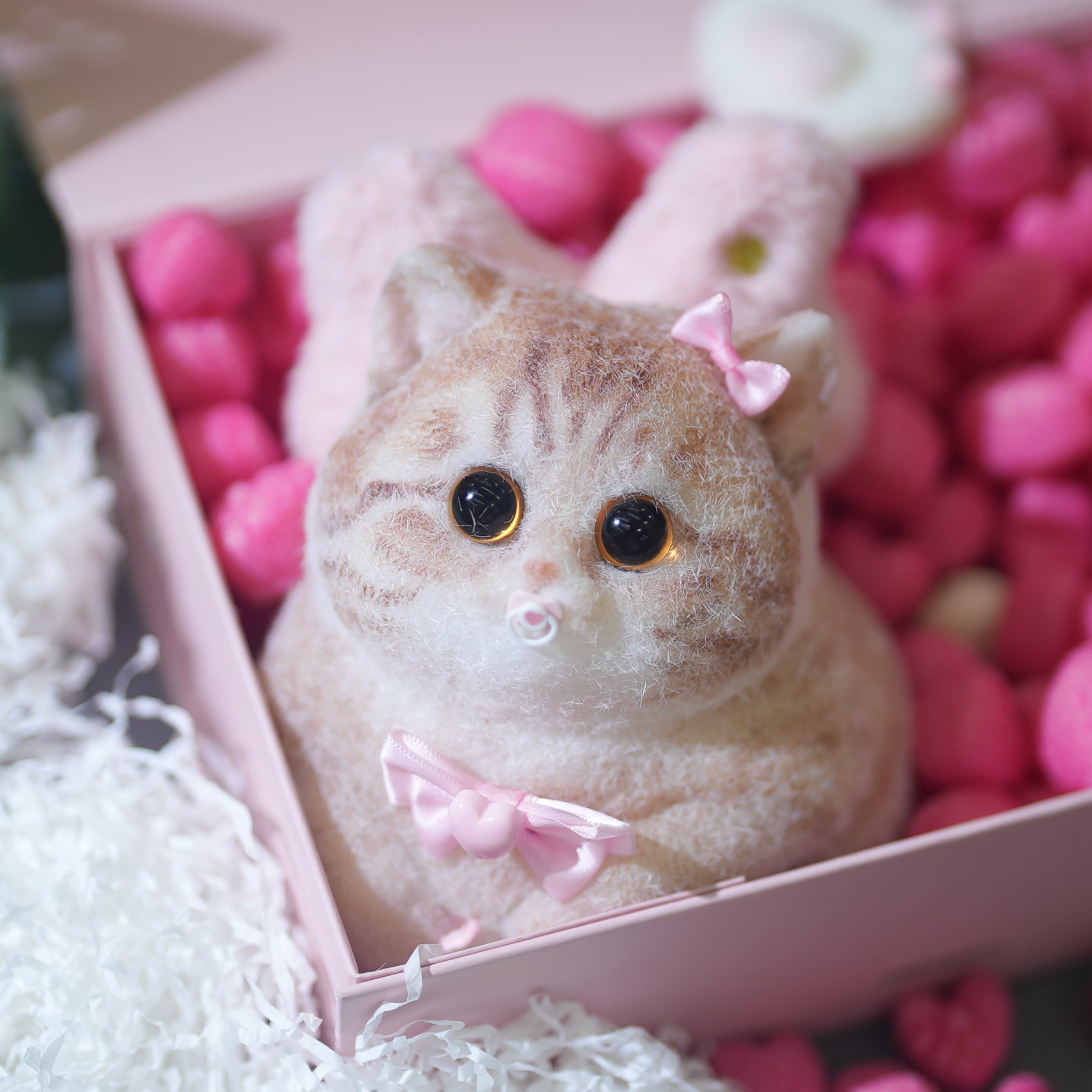 C06: Cute Orange Tabby Chubby Squishy Kitty with Pacifier :D – Squishy Wang Diy