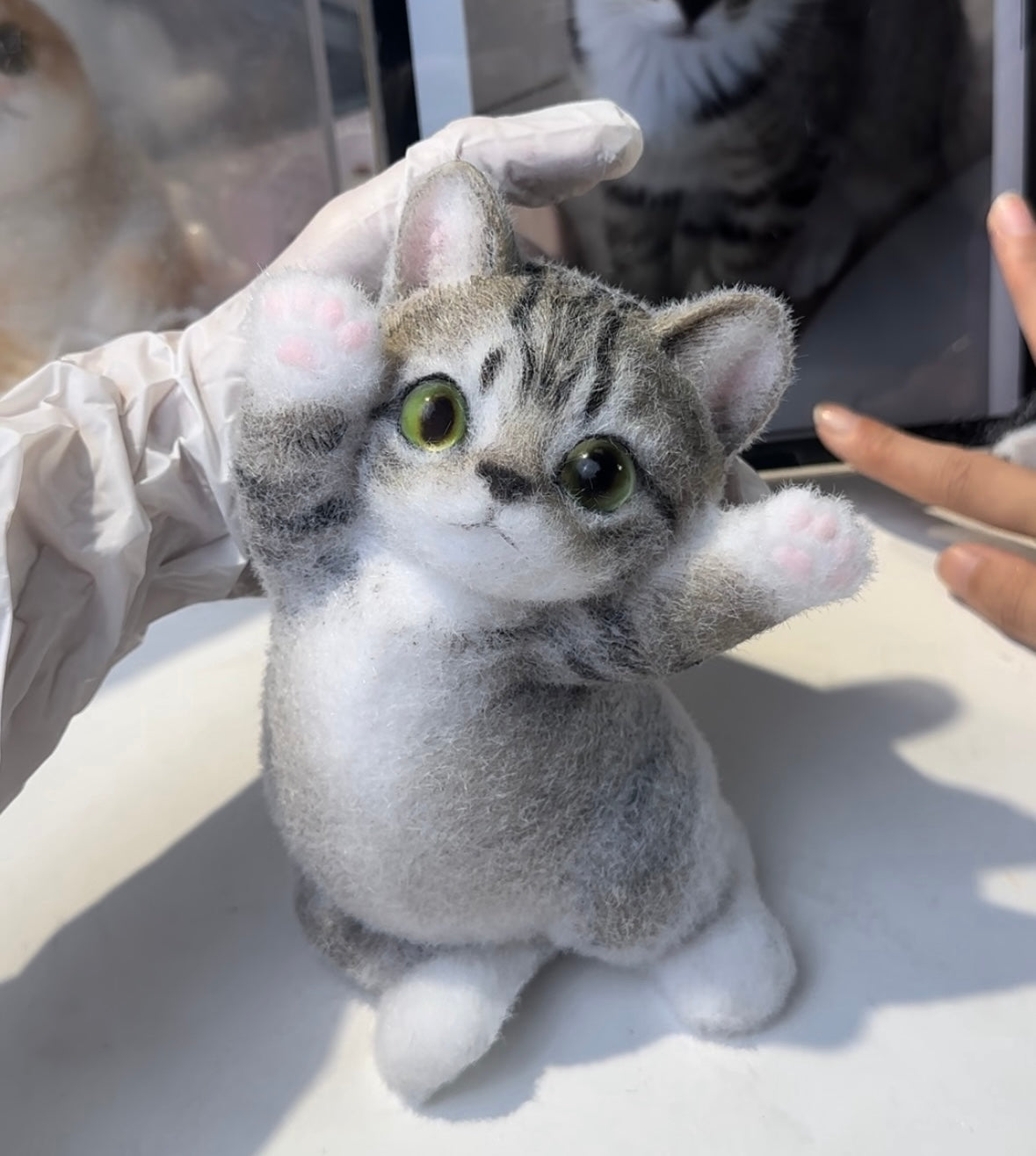 A09:Tanuki Squishy Cat With Pink Feet – Squishy Wang Diy